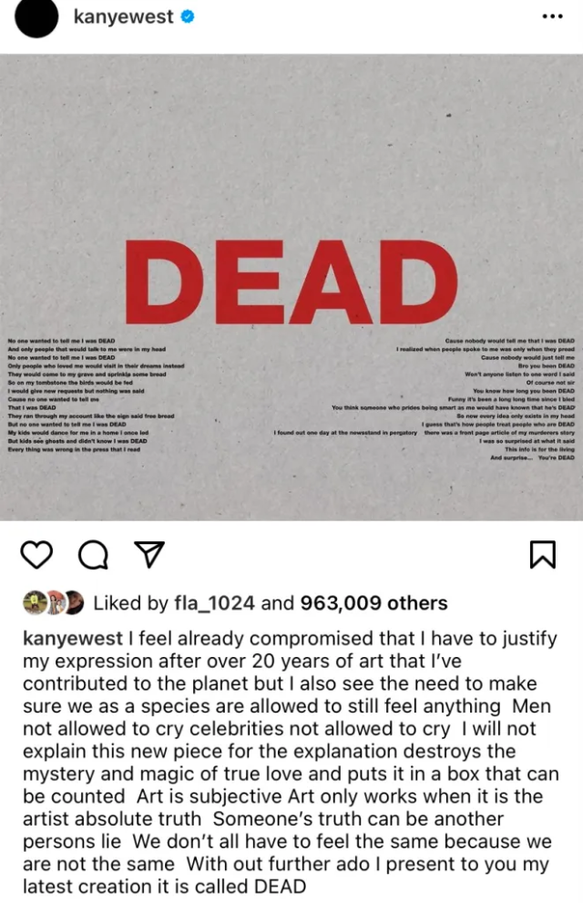 Ye is DEAD/The Funeral Rehearsal of Kanye West - YeWiki